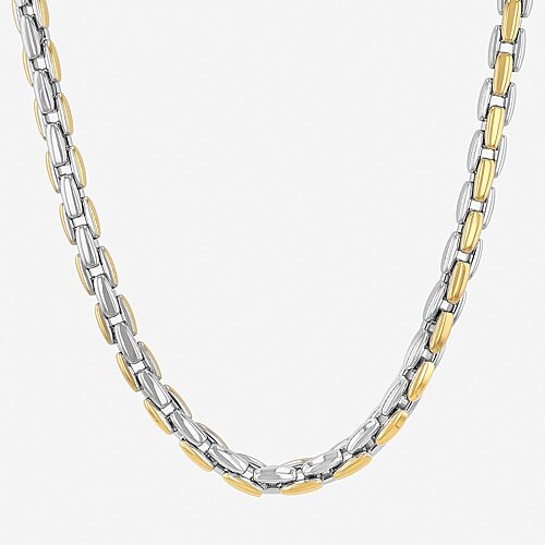 Click here for Mens Horseshoe Link Necklace in Stainless Steel  O... prices