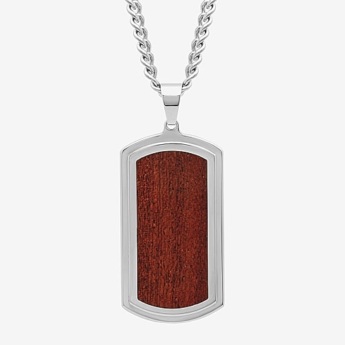 Click here for Mens Stainless Steel Dog Tag 24 Inch Pendant Neckl... prices