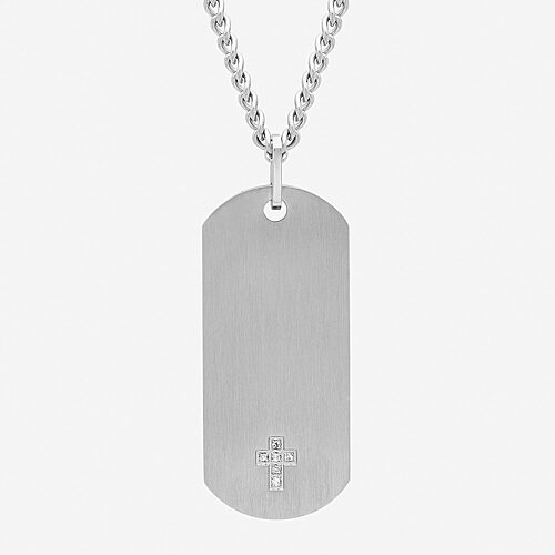 Click here for Mens Diamond Accent Natural White Diamond Stainles... prices