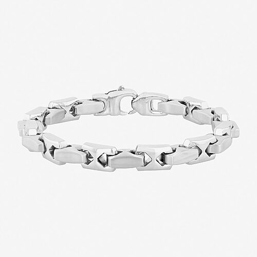 Click here for Mens Stainless Steel Solid Link Bracelet  One Size prices