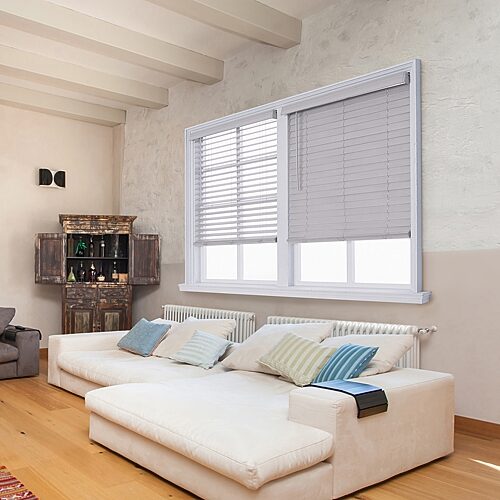 Click here for Distressed 2 1/2 Cut-To-Width Cordless Faux Wood B... prices