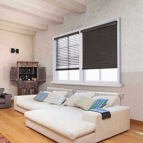Click here for Distressed 2 1/2 Cut-To-Width Cordless Faux Wood B... prices