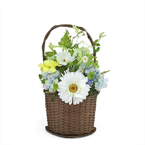 Click here for 14.5 Blue and White Mixed Flower Artificial Spring... prices