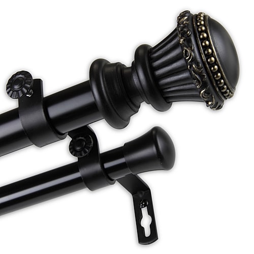 Click here for Rod Desyne Chance Double Curtain Rod  One Size  Bl... prices
