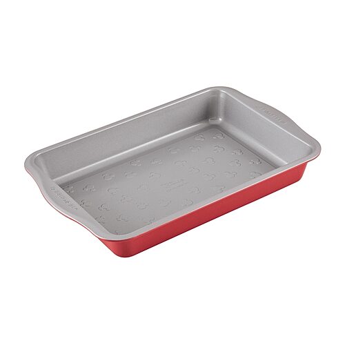 Farberware Bake with Mickey Mouse 9 x 13 Inch Nonstick Cake Pan - Red