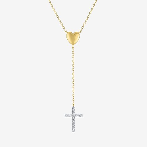 Click here for Cross/Heart(Gh / Si2 I1) Womens 1/10 CT. T.W. Lab... prices