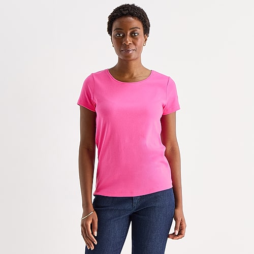 Click here for St. Johns Bay Womens Crew Neck Short Sleeve T-Shir... prices