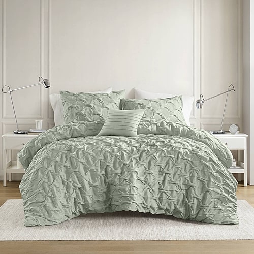 Click here for 510 Design Bailey Diamond Pintuck Comforter Set wi... prices