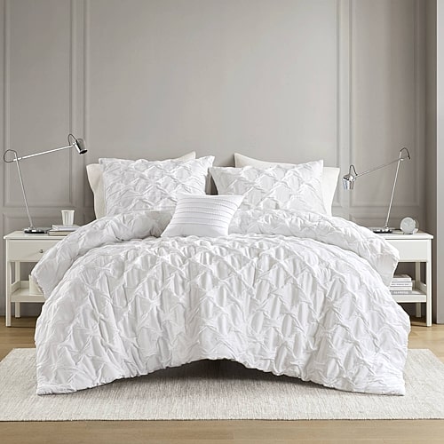 Click here for 510 Design Bailey Diamond Pintuck Comforter Set wi... prices