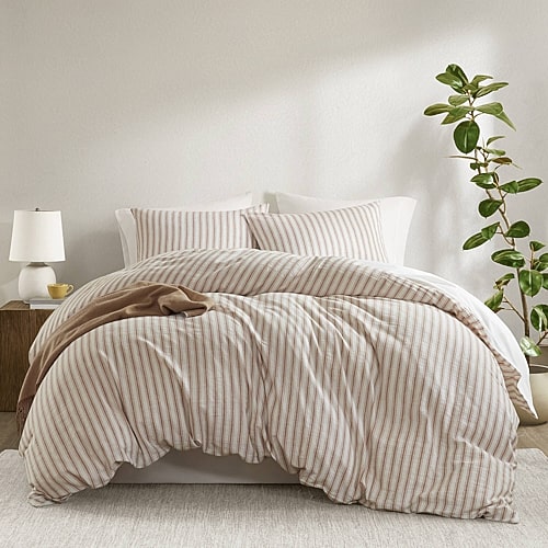 Click here for Madison Park Etta Striped 3-Pc. Duvet Cover Set  C... prices
