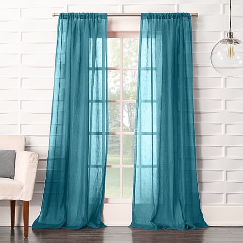Click here for No. 918 Aubree Solid Sheer Rod Pocket Panel Curtai... prices