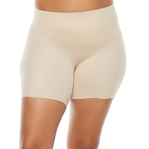 Ambrielle Comfy Curves Plus Waistline Biker Pant  2x  White