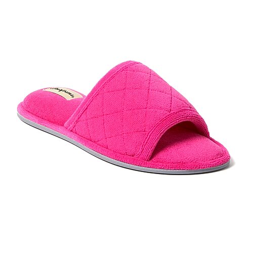 Click here for Dearfoams Womens Microfiber Terry Slide Slipper  O... prices