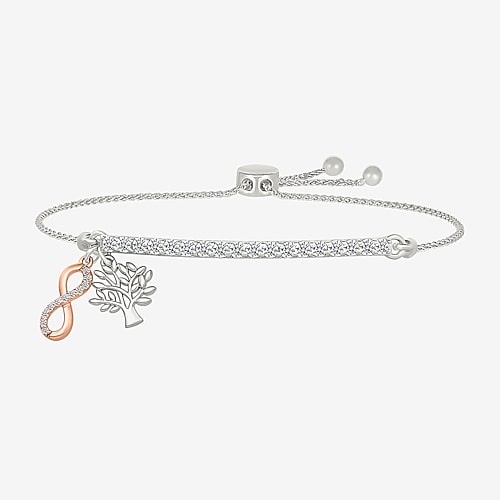 Click here for Tree Of Life Womens Lab Created White Sapphire 10K... prices