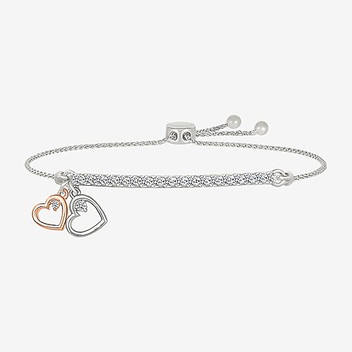 Click here for Womens Lab Created White Sapphire 10K Rose Gold St... prices