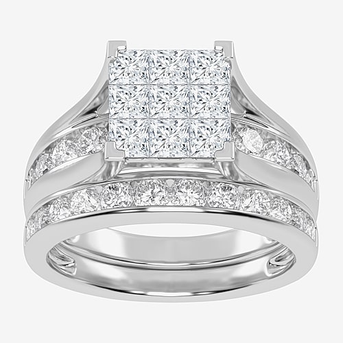 Click here for 2 CT.T.W. Natural Princess & Round Diamond 10K or... prices