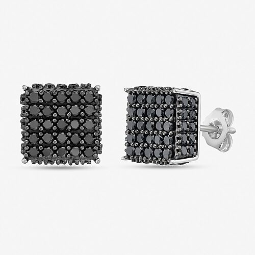 Click here for 1 3/4 CT. T.W. Natural Black Diamond Sterling Silv... prices