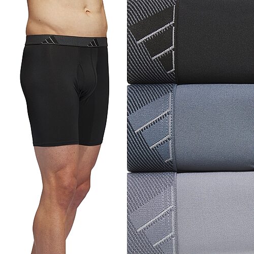 Click here for adidas Performance Microfiber Mens 3 Pack Boxer Br... prices