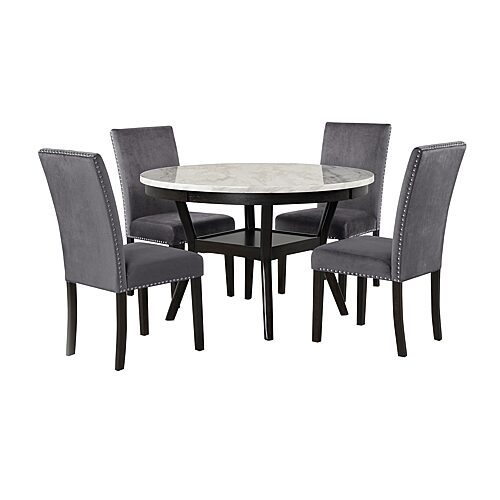 Click here for Celeste 5-pc. Round Dining Set  One Size  Gray prices