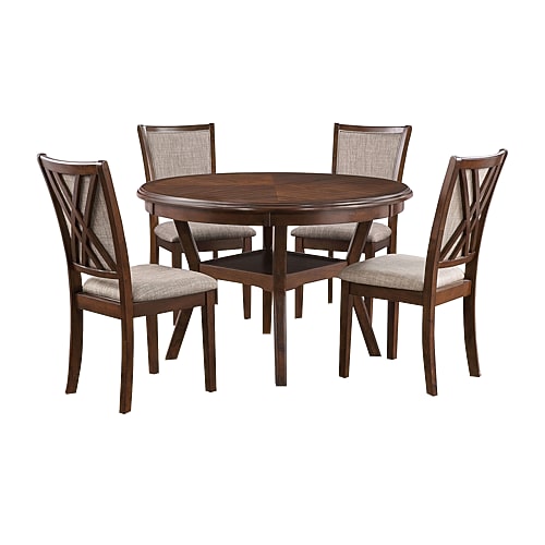 Click here for Amy 5-pc. Round Dining Set  One Size  Brown prices