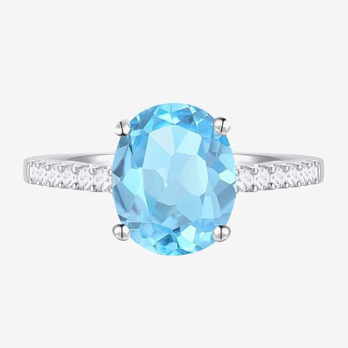 Click here for Yes  Please! Womens Genuine Blue Topaz Sterling Si... prices