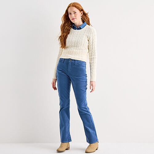 Click here for St. Johns Bay Womens Mid Rise Bootcut Corduroy Pan... prices