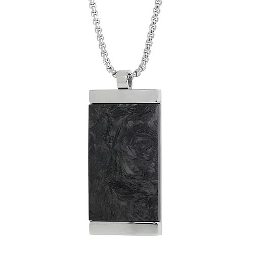 Click here for Mens Sterling Silver Dog Tag 24 Inch Pendant Neckl... prices