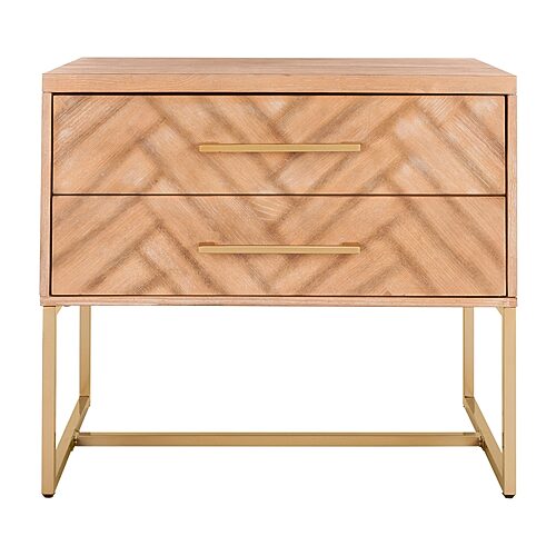 Estelle Nightstand - Rustic Oak