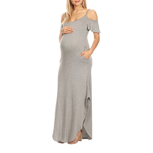 Click here for Plus Size White Mark Reta Maternity Maxi Dress prices
