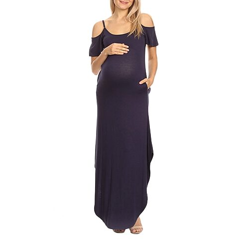 Click here for Plus Size White Mark Reta Maternity Maxi Dress prices