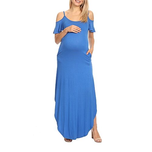 Click here for Plus Size White Mark Reta Maternity Maxi Dress prices