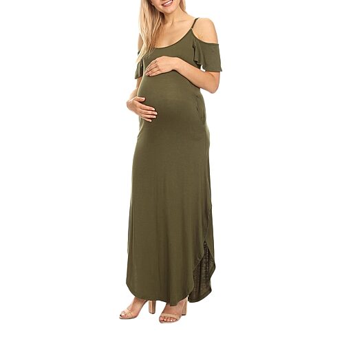 Click here for Plus Size White Mark Reta Maternity Maxi Dress prices