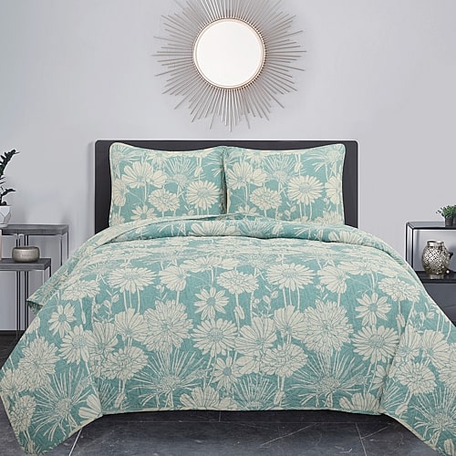 Click here for Stratford Park Eli 3-pc. Floral Quilt Set  One Siz... prices