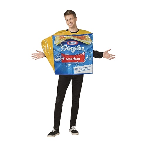 Click here for Unisex Adult Kraft Singles Costume  Large  Orange prices