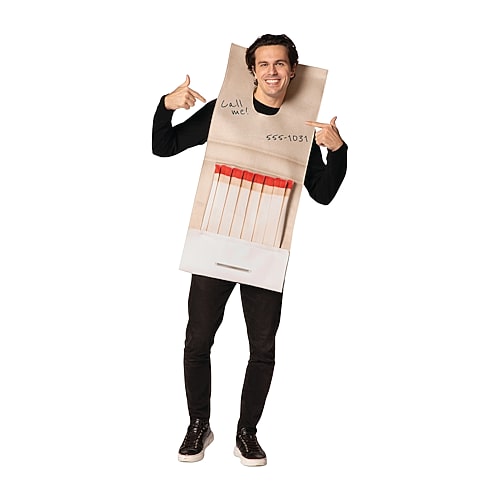 Click here for Unisex Adult Book Of Matches Costume  Large  White prices