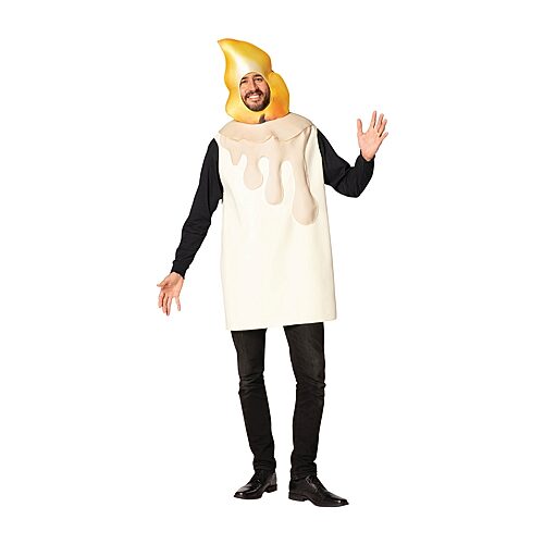 Click here for Unisex Adult Candlestick Costume  Large  White prices