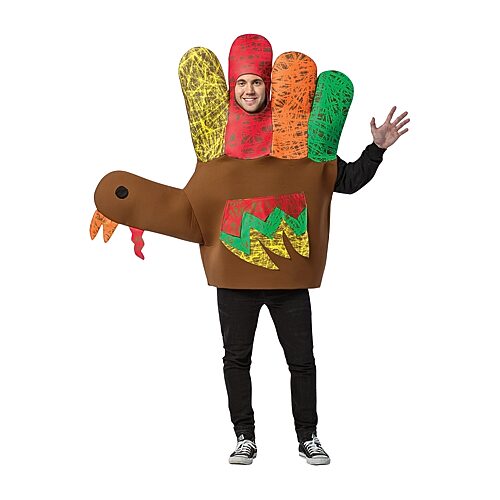 Click here for Unisex Adult Hand Turkey Costume  Large  Brown prices