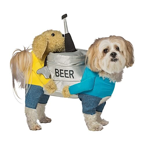 Click here for Rasta Imposta Beer Keg Dog Costume  X-small  Blue prices