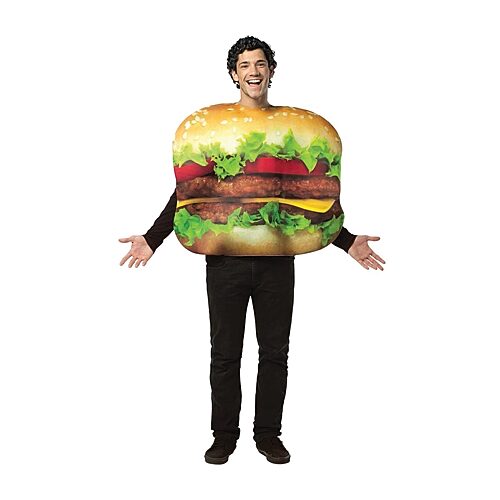 Click here for Unisex Adult Cheeseburger Costume  Large  Brown prices