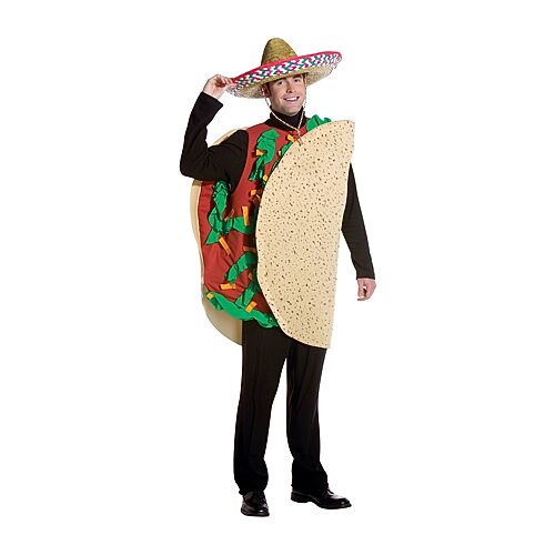 Click here for Unisex Adult Taco Costume  Large  Beige prices