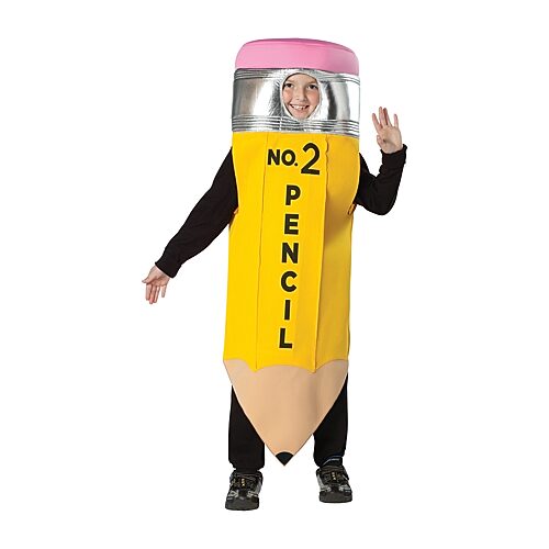 Click here for Little & Big Kid Unisex #2 Pencil Costume  M/l â... prices