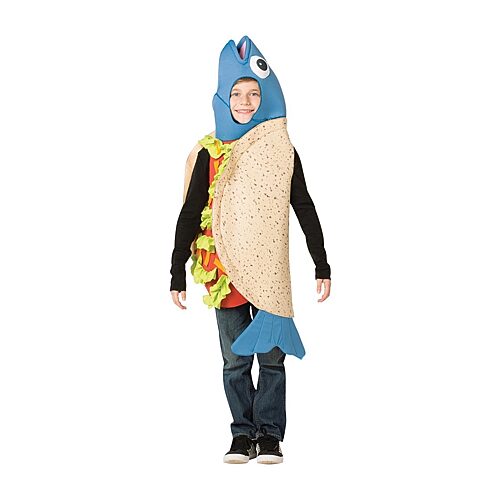 Click here for Little & Big Kid Unisex Fish Taco Costume  M/l â... prices