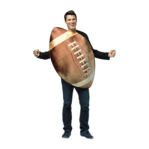Click here for Mens Get Real Football Costume  Large  Brown prices