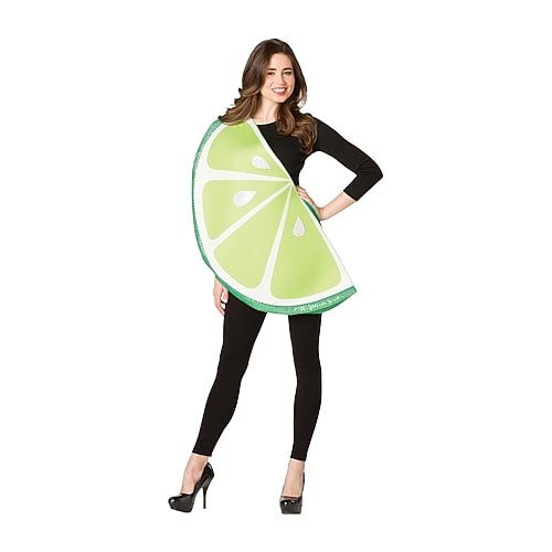 Click here for Unisex Adult Lime Slice Costume  Large  Yellow prices