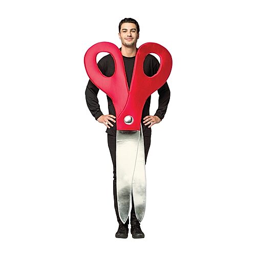 Click here for Unisex Adult Scissors Costume  Large  Gray prices