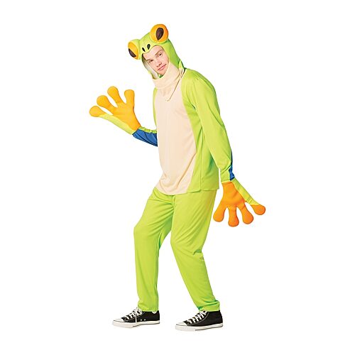 Click here for Unisex Adult Tree Frog Costume  Large  Green prices