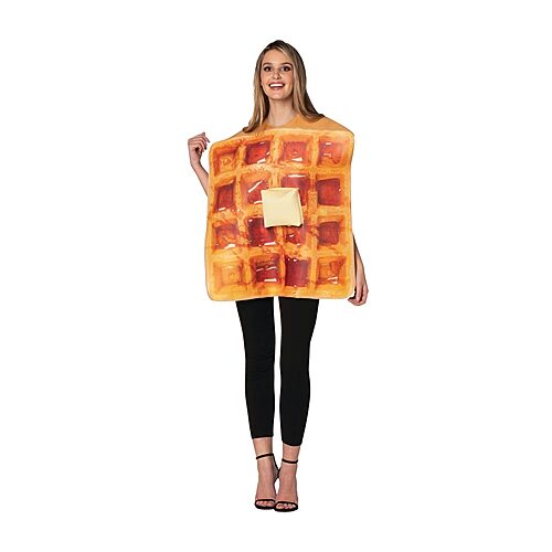 Click here for Unisex Adult Get Real Waffle Costume  Large  Brown prices