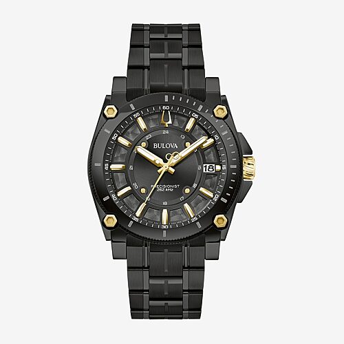 Click here for Bulova Luxury Icon Mens Black Stainless Steel Brac... prices