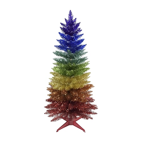 Click here for Kurt S. Adler 4ft. Foil Rainbow Christmas Tree prices