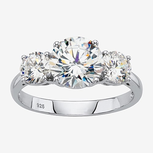 Click here for Diamonart Womens 3 CT. T.W. Cubic Zirconia Platinu... prices